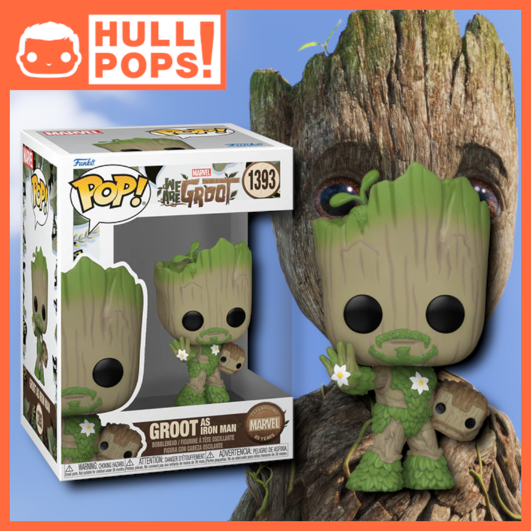 #1393 - We Are Groot - Groot As Iron Man – Hull Pops Ltd