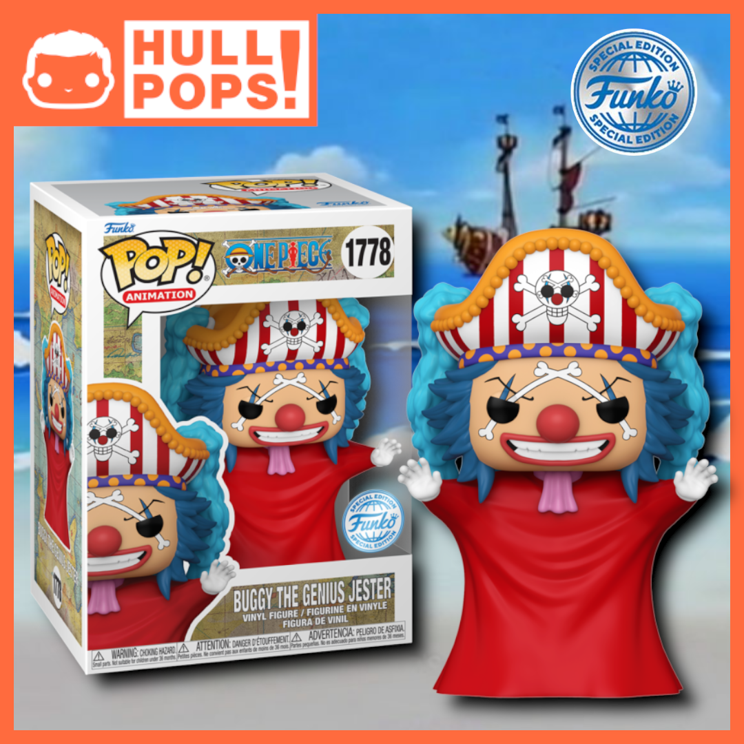 #1778 - One Piece - Buggy The Genius Jester Exclusive – Hull Pops Ltd